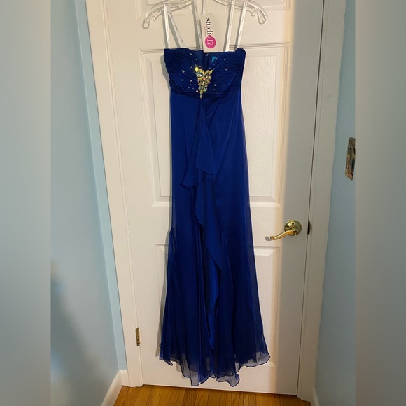 Dresses | Midnight Blue Long Prom Dress | Poshmark